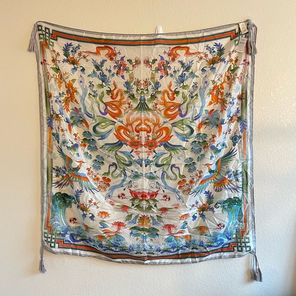 Johnny Was | Accessories | Nwt Johnny Was 0 Silk Asian Inspired Large ...